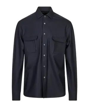 Corneliani Long-sleeved Shirt - Black