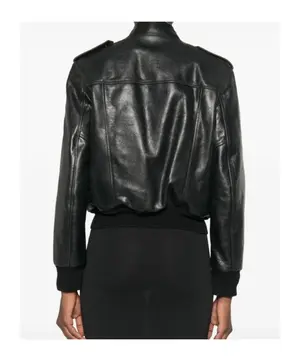TOM FORD Epaulette-detail Leather Jacket