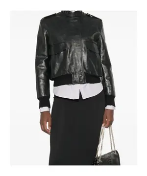 TOM FORD Epaulette-detail Leather Jacket