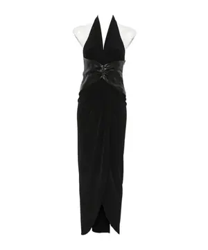Andamane Halterneck Dress - Black