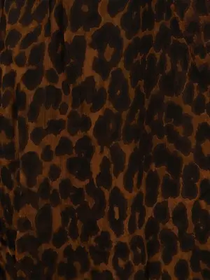 MES DEMOISELLES Animal Print Flared Skirt - Leopard