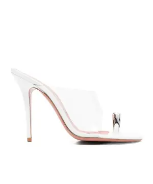 Amina Muaddi Stiletto-heeled Sandals - White