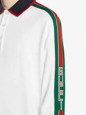 Gucci Cotton Polo With Stripe