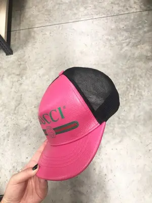 Gucci Logo Print Baseball Cap