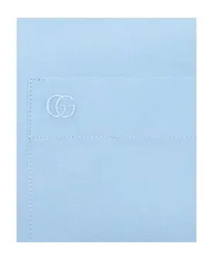 Gucci Logo Embroidered Poplin Shirt