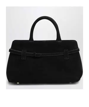 Manu Atelier Buckle-fastening Suede Tote Bag