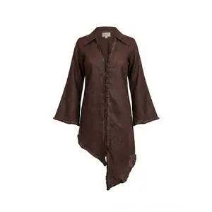 MUDA CLOTHING FZ LLC Asymmetrical Linen Top