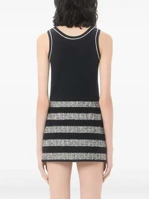 Valentino Garavani Cotton Jersey Top With Contrast Trim