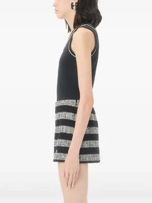 Valentino Garavani Cotton Jersey Top With Contrast Trim