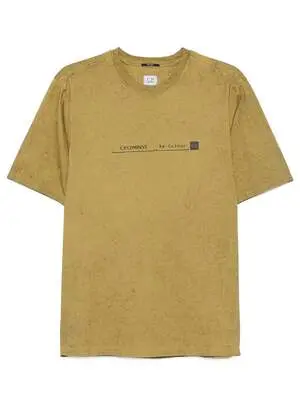 C.P. COMPANY Mercerized Jersey Logo-print T-shirt - Green