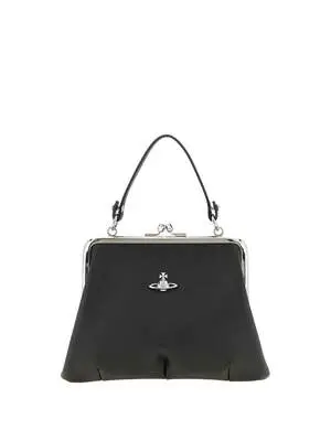 VIVIENNE WESTWOOD Granny Frame Purse With Orb Bas Relief - Black