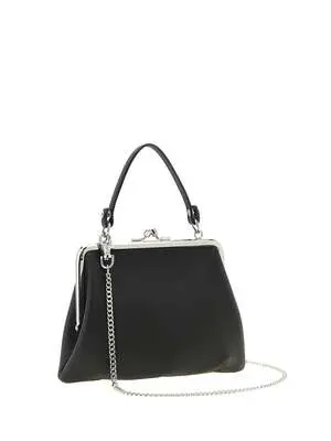VIVIENNE WESTWOOD Granny Frame Purse With Orb Bas Relief - Black