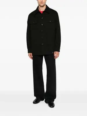 Valentino Garavani Cotton Gabardine Shirt Jacket With Vlogo