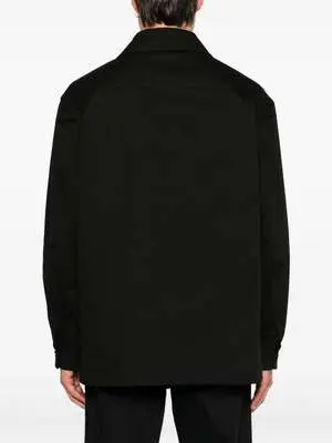 Valentino Garavani Cotton Gabardine Shirt Jacket With Vlogo