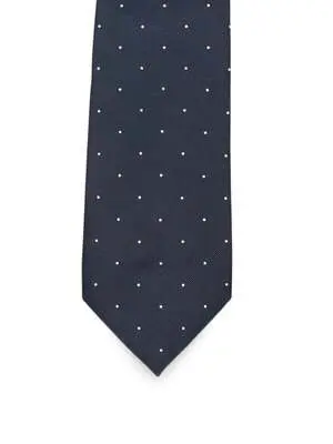 TOM FORD Silk Polka Dot Neck Tie - Blue
