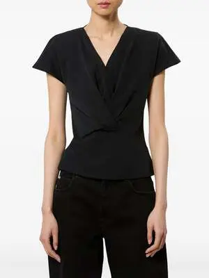 Isabel Marant Étoile Nadrine Draped Cotton Jersey T-shirt