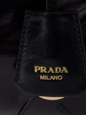Prada Bonnie Small Leather Hobo Handbag