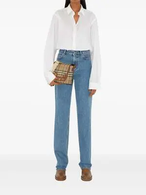 Burberry Checked Crossbody Bag - Multicolor