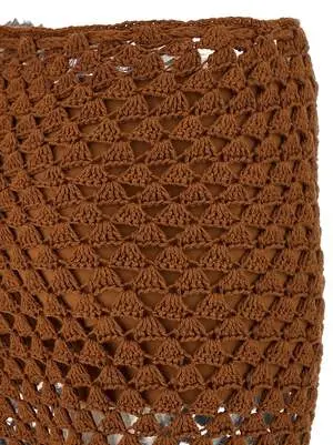 ERMANO SCERVINO Ermanno Scervino Crochet Flared Leg Pants With Drawstring Closure