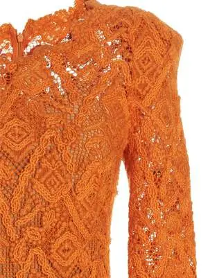 ERMANO SCERVINO Ermanno Scervino Macramé Lace Dress