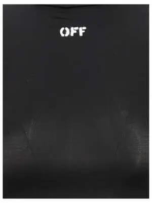 Off-White Off Stamp" Logo Stencil Turtleneck T-shirt - Black