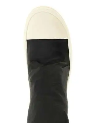 Rick Owens High Stocking Sneak Boots - Black