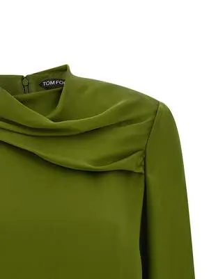 TOM FORD Draped Neck Blouse