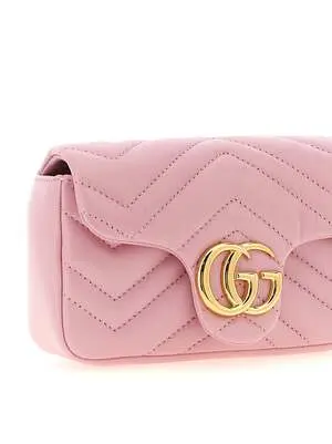 Gucci Gg Marmont Chevron Crossbody Bag