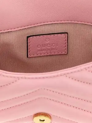Gucci Gg Marmont Chevron Crossbody Bag