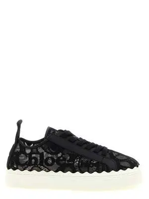 Chloé Lauren' Lace Sneakers - Black