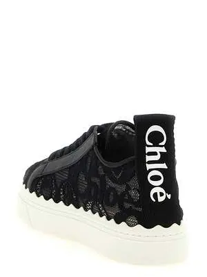 Chloé Lauren' Lace Sneakers - Black