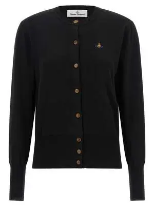 VIVIENNE WESTWOOD Bea Crew Neck Cardigan - Black