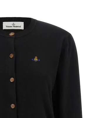 VIVIENNE WESTWOOD Bea Crew Neck Cardigan - Black