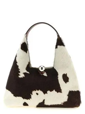 Marni Small Trapeze Handbag In Pony Hair - Brown