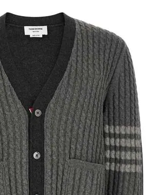 Thom Browne 2-in-1 Trompe L'oeil Wool Cardigan