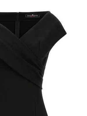 ERMANO SCERVINO Ermanno Scervino Midi Dress With Crossover Neckline