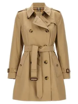 Burberry Chelsea' Medium Trench Coat - Cream