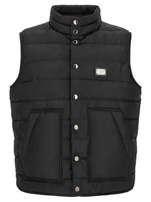 Dolce & Gabbana Quilted Padded Vest - Black