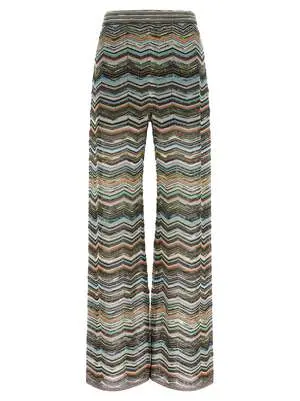 Missoni Palazzo Pants With Chevron Motif - Multicolor