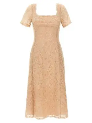 ERMANO SCERVINO Ermanno Scervino Lace Midi Dress - Pink