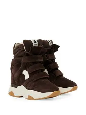 Isabel Marant Étoile Balskee High-top Wedge Suede Sneakers - Brown