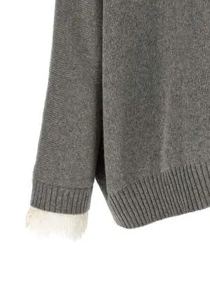 Alberta Ferretti Central Stitching Sweater
