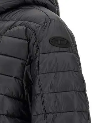 DIESEL® W-stone-wrd Hooded Quilted Down Jacket
