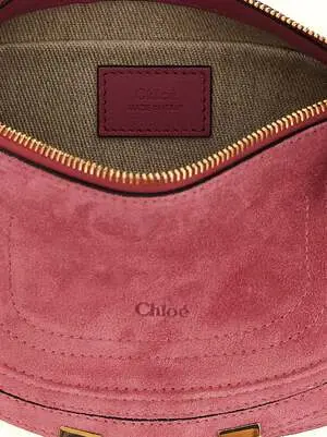 Chloé Marcie Suede Hobo Handbag - Pink