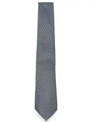 Giorgio Armani Cravatta In Seta - Gray