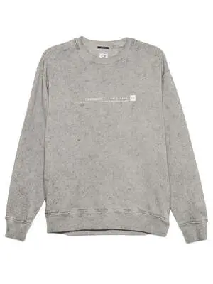 C.P. COMPANY Crewneck Sweatshirt With Graphic Detail - Gray