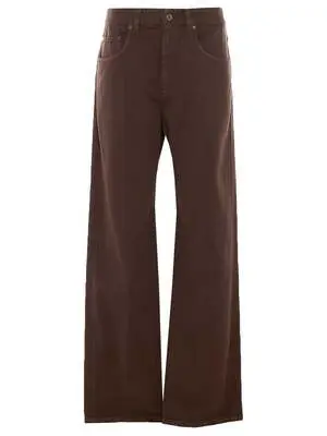 Brunello Cucinelli Cotton Pants - Brown