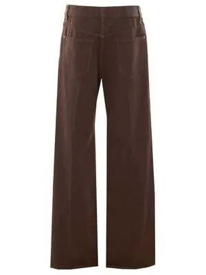 Brunello Cucinelli Cotton Pants - Brown