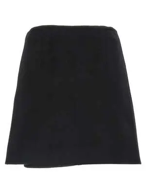 ERMANO SCERVINO Ermanno Scervino Virgin Wool Mini Skirt With Jewel Brooch