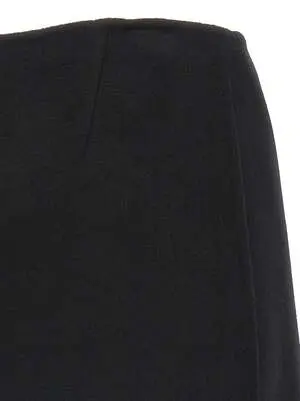 ERMANO SCERVINO Ermanno Scervino Virgin Wool Mini Skirt With Jewel Brooch